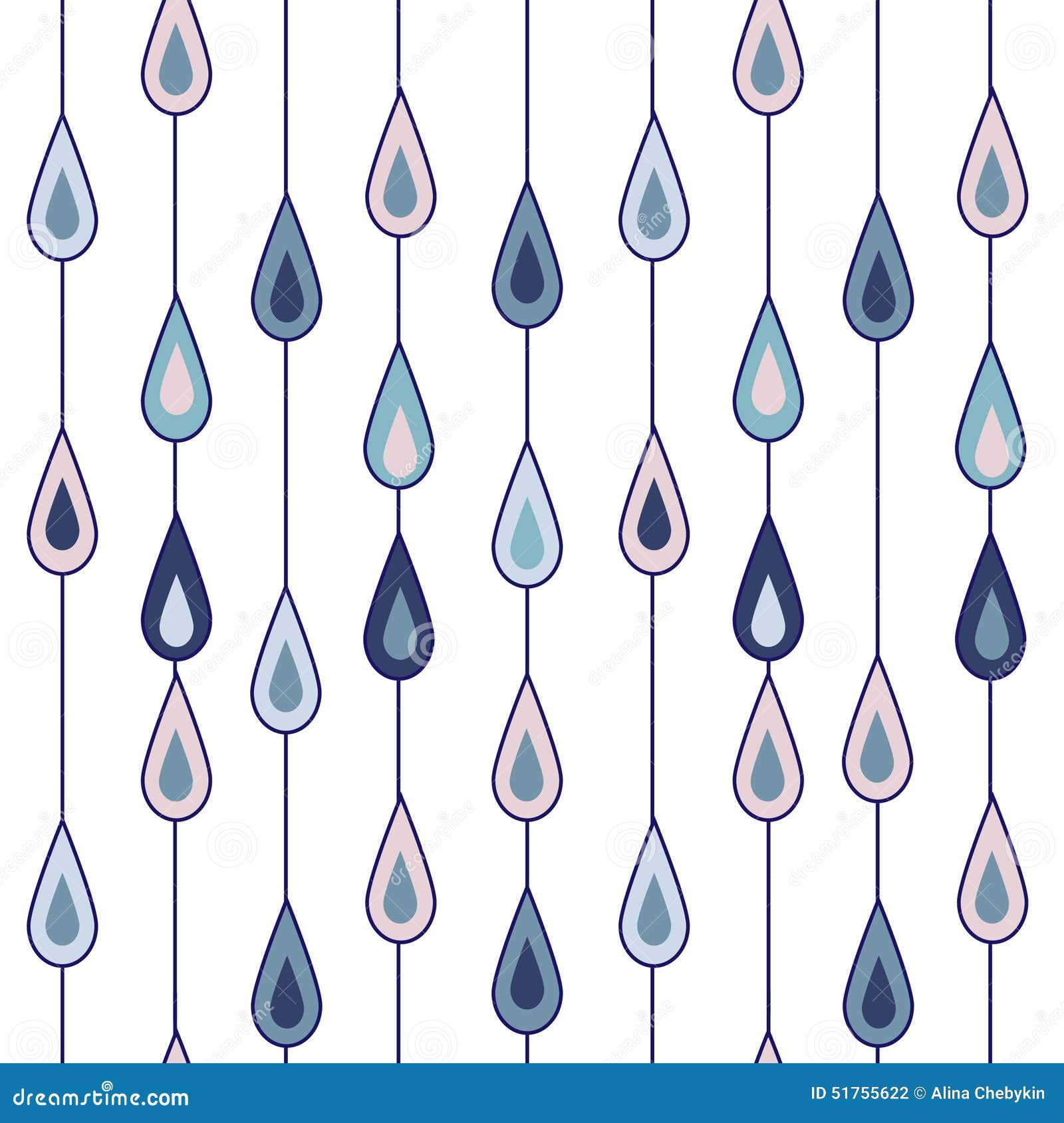 Drops of rain stock vector. Illustration of design, vector - 51755622