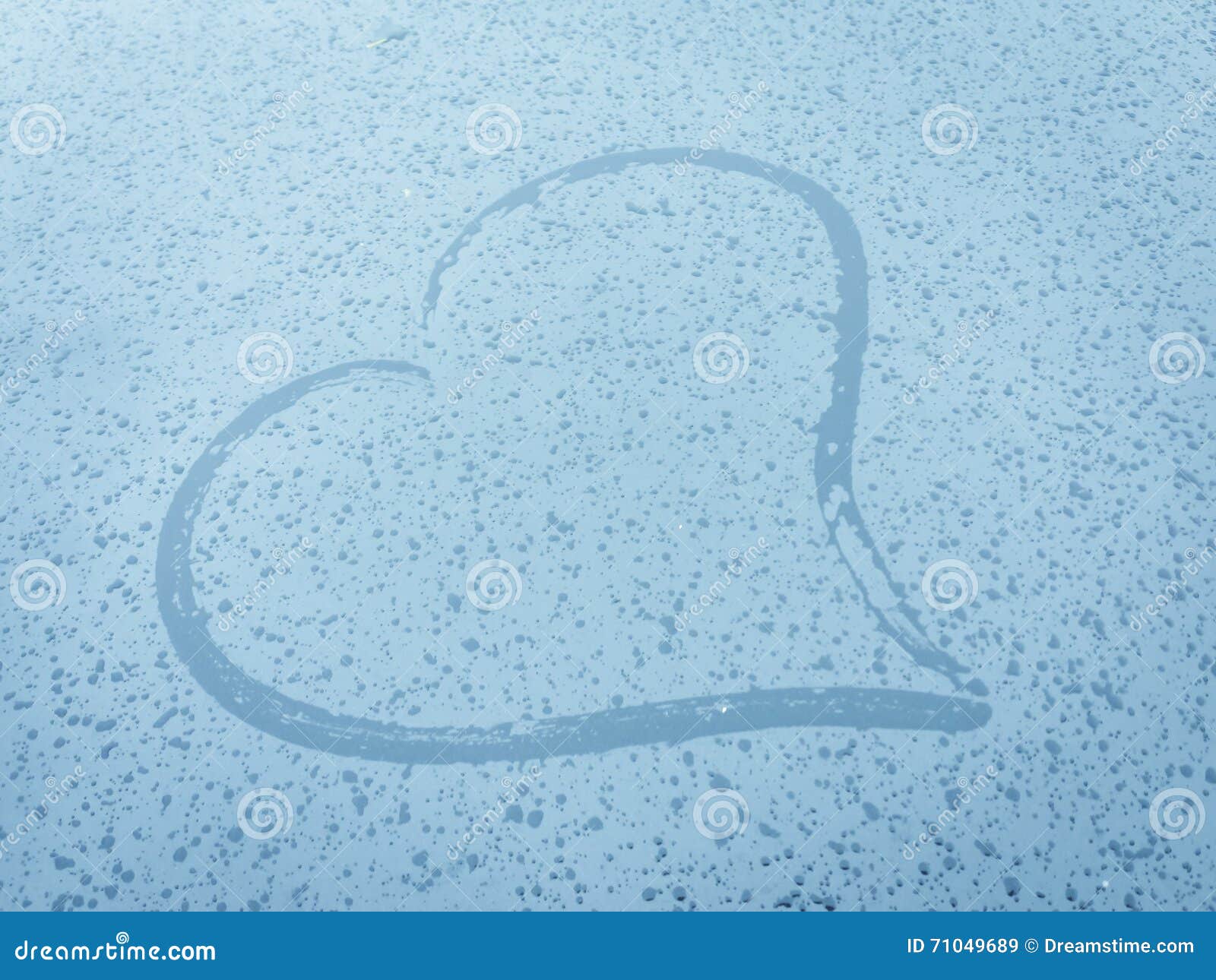 Drops of Rain in a Heart Shape. Stock Image - Image of rain, natural ...