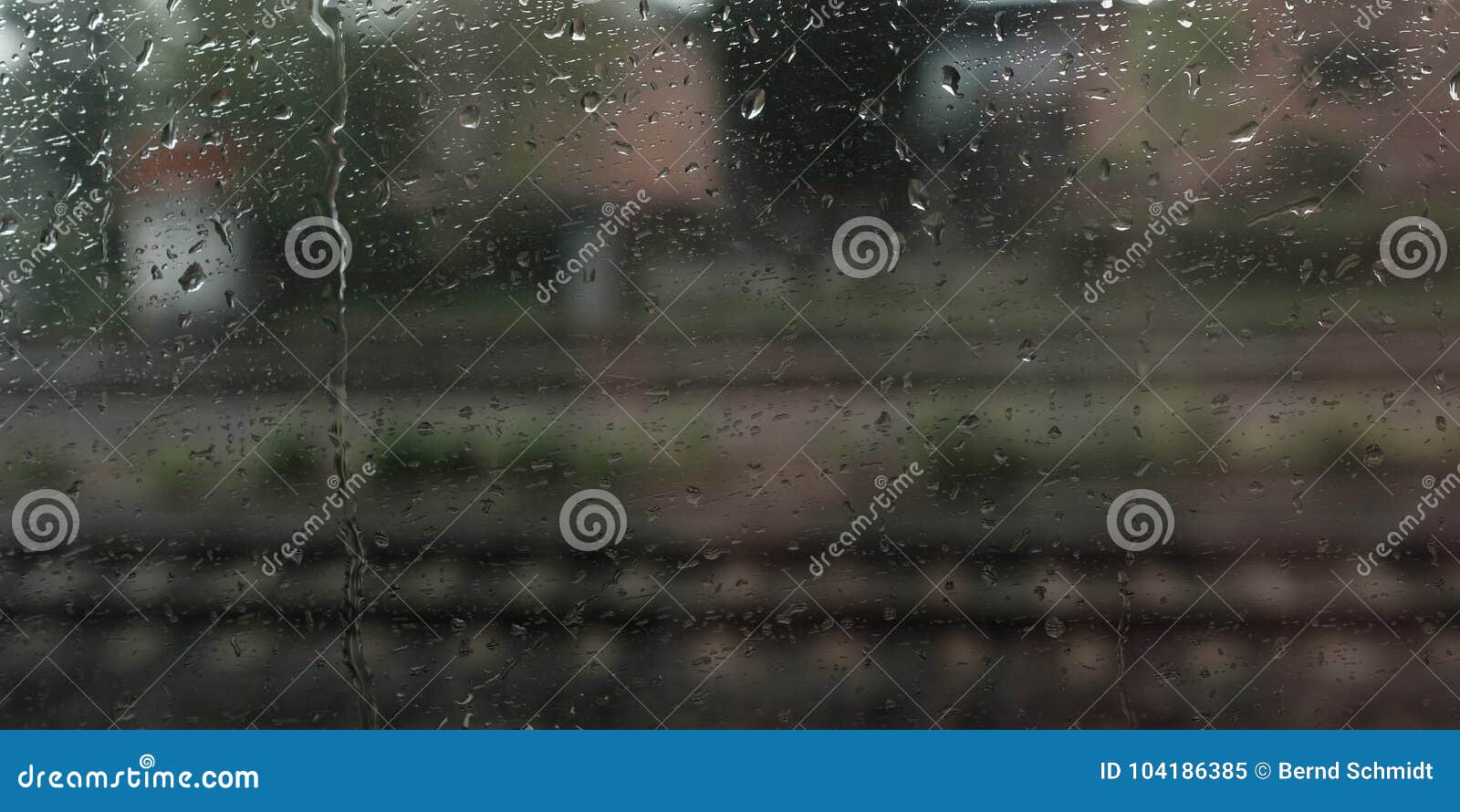 Drops Rain Window Blurred Rails Stock Photos - Free & Royalty-Free ...