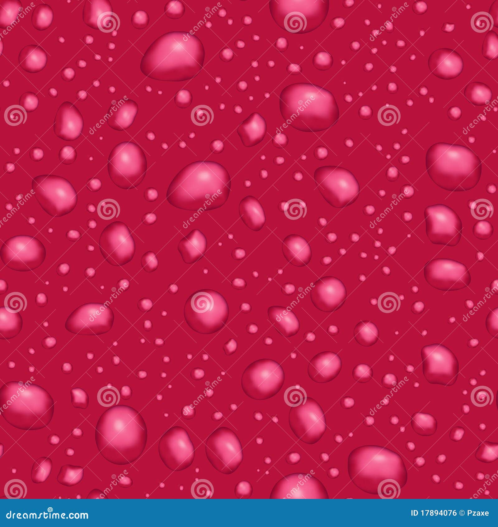 Drops on Red - Abstract Seamless Texture Stock Illustration ...