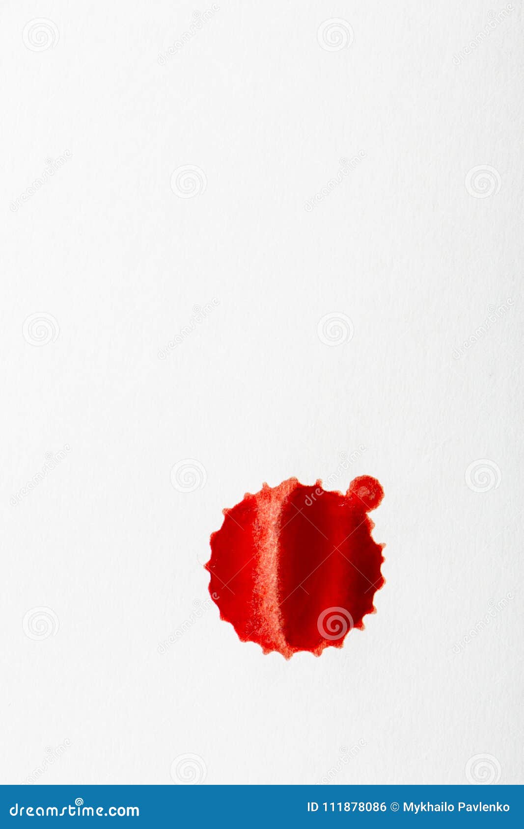 Drops of Red Blood on White Paper Stock Photo - Image of effect, horror ...