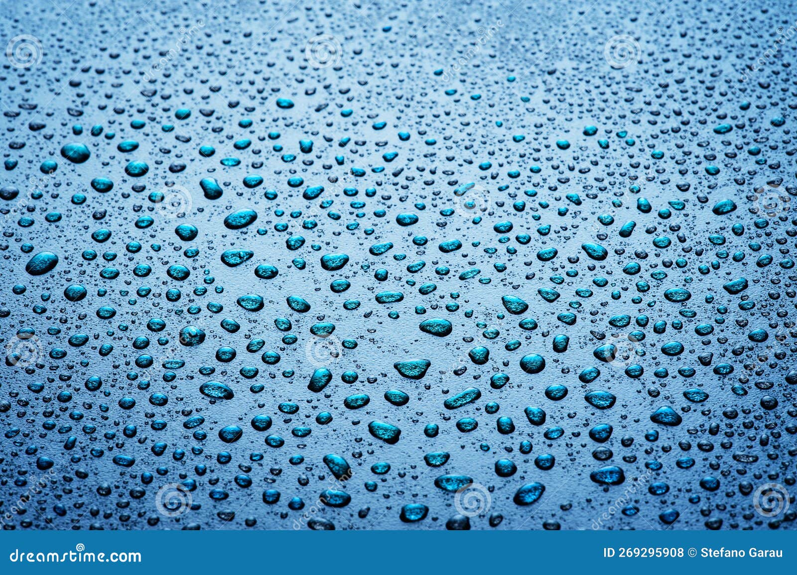 Drops on a Surface for Background Texture Stock Photo - Image of ...