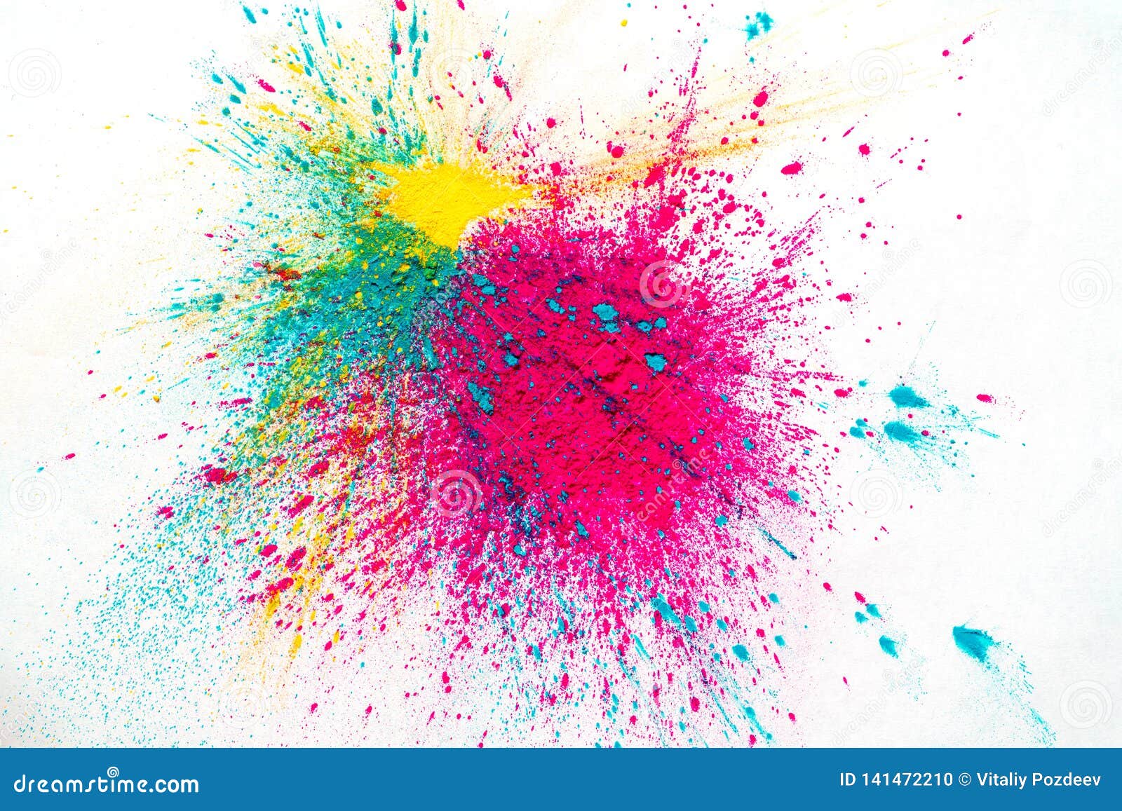 Drops of Toner on White Background Stock Photo - Image of cmyk, bright ...