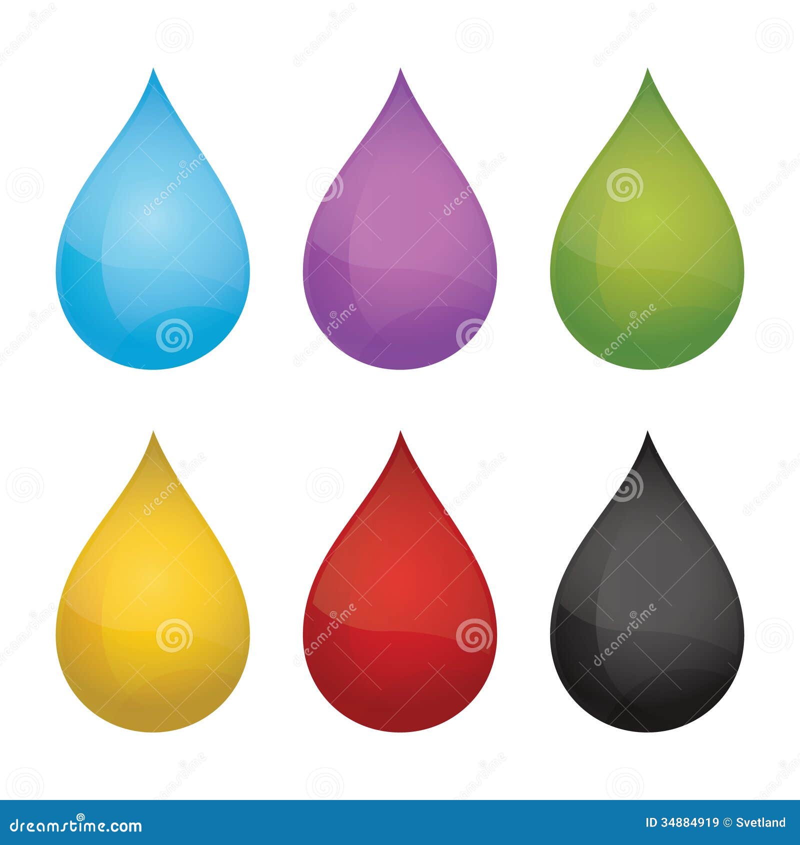 Drops. Vector illustration stock vector. Illustration of icon - 34884919