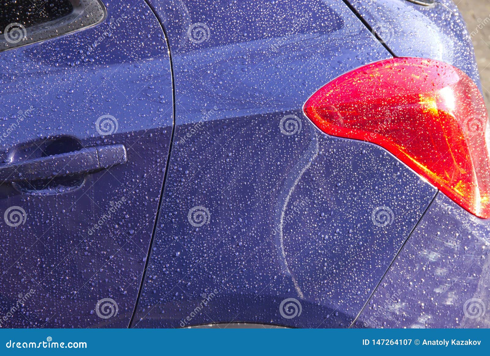 Drops of Water on the Car Body Stock Image - Image of drip, automobile ...