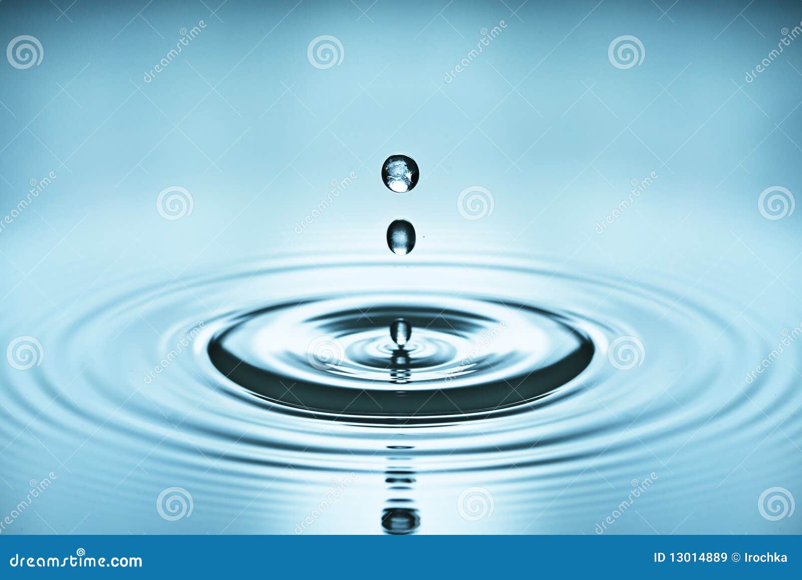 Drops of Water Causing Ripples Stock Image - Image of reflected, motion ...