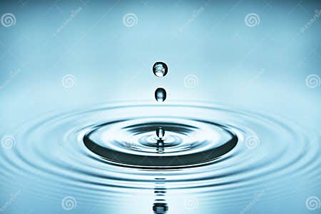 Drops of Water Causing Ripples Stock Image - Image of reflected, motion ...