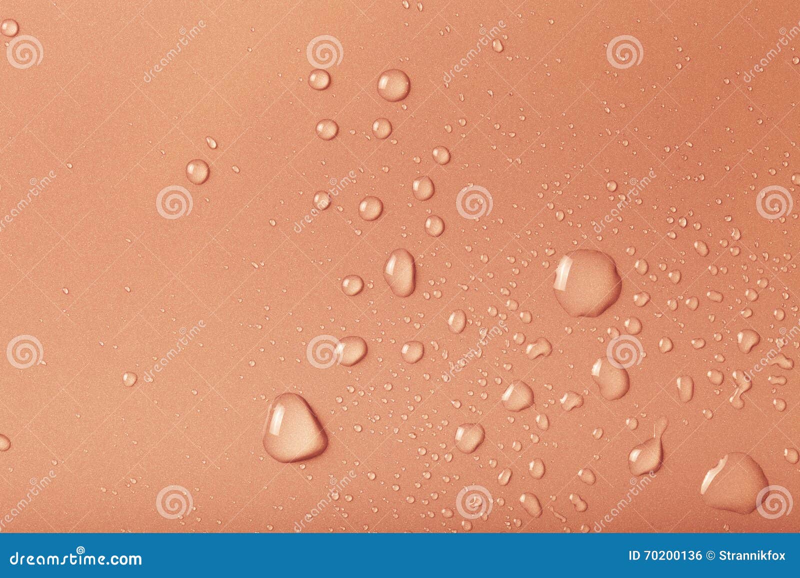 Drops of Water on a Color Background. Brown Stock Photo - Image of ...