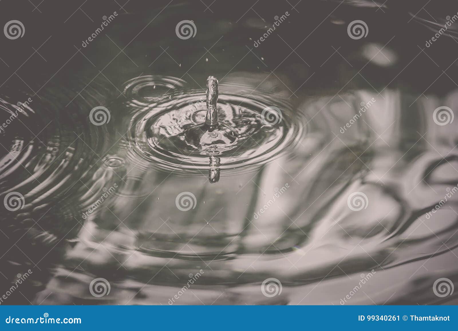 Waterfall Drops Down the Impact the Surface of the Water, Making the ...