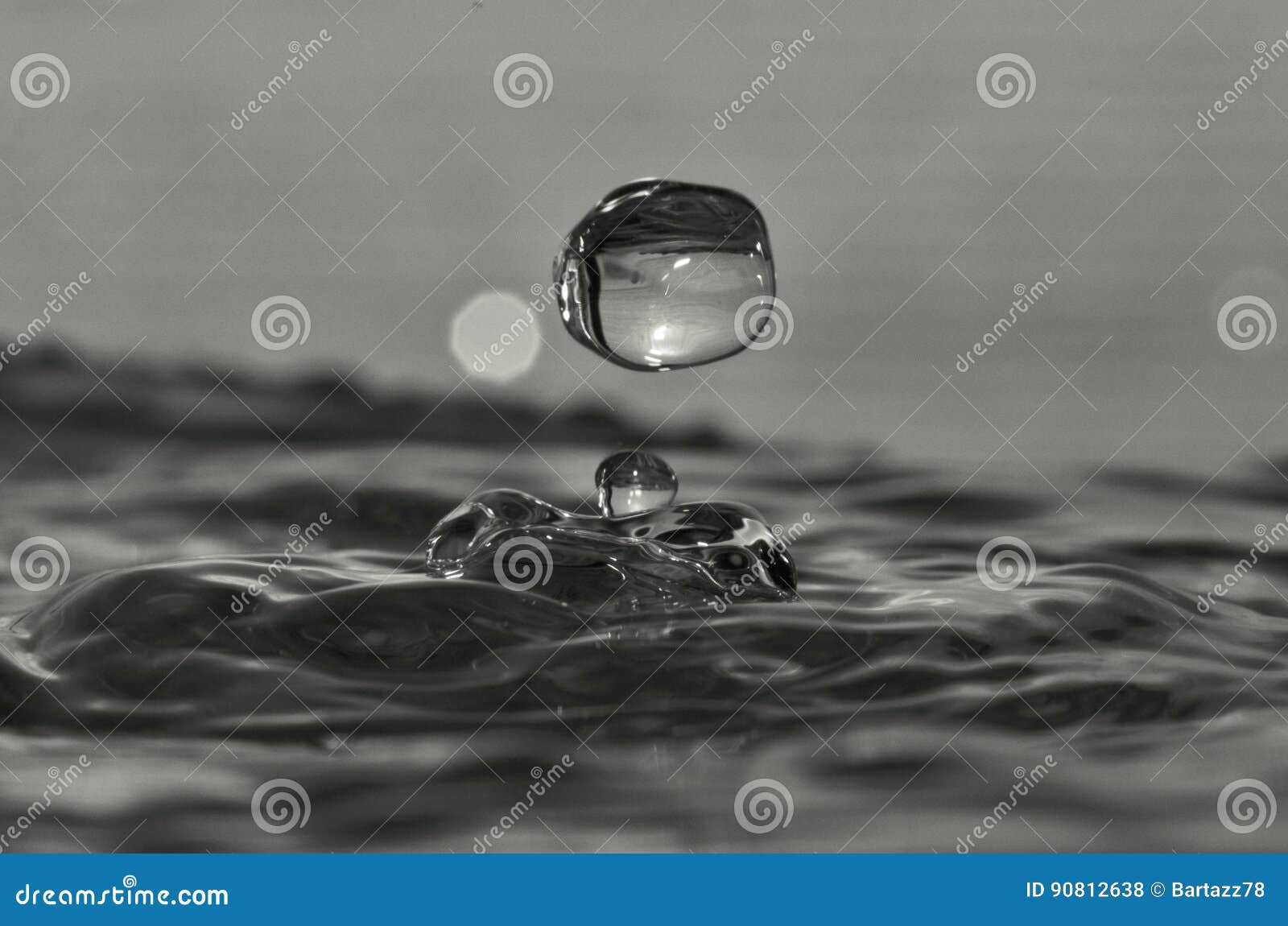 Drops of water stock photo. Image of clean, drop, grey - 90812638