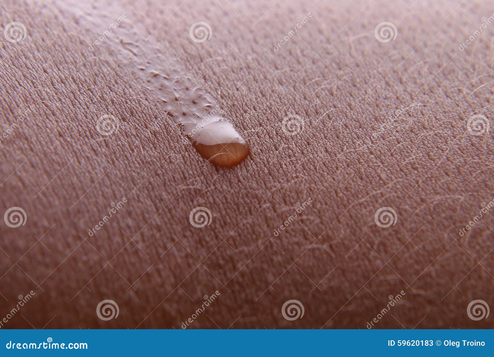 Drops of Water on the Human Body Closeup Stock Image - Image of ...
