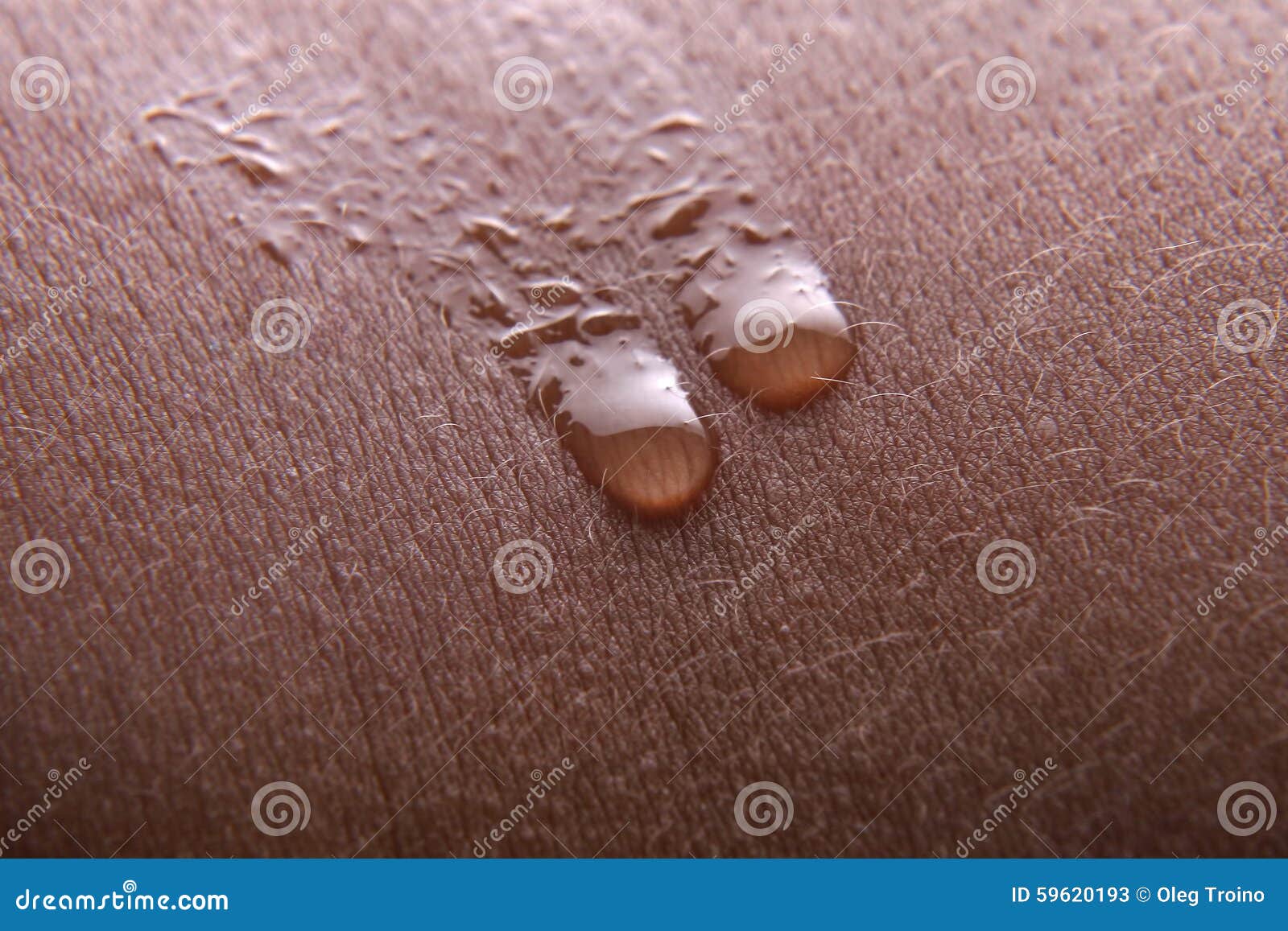 Drops of Water on the Human Body Closeup Stock Image - Image of closeup ...
