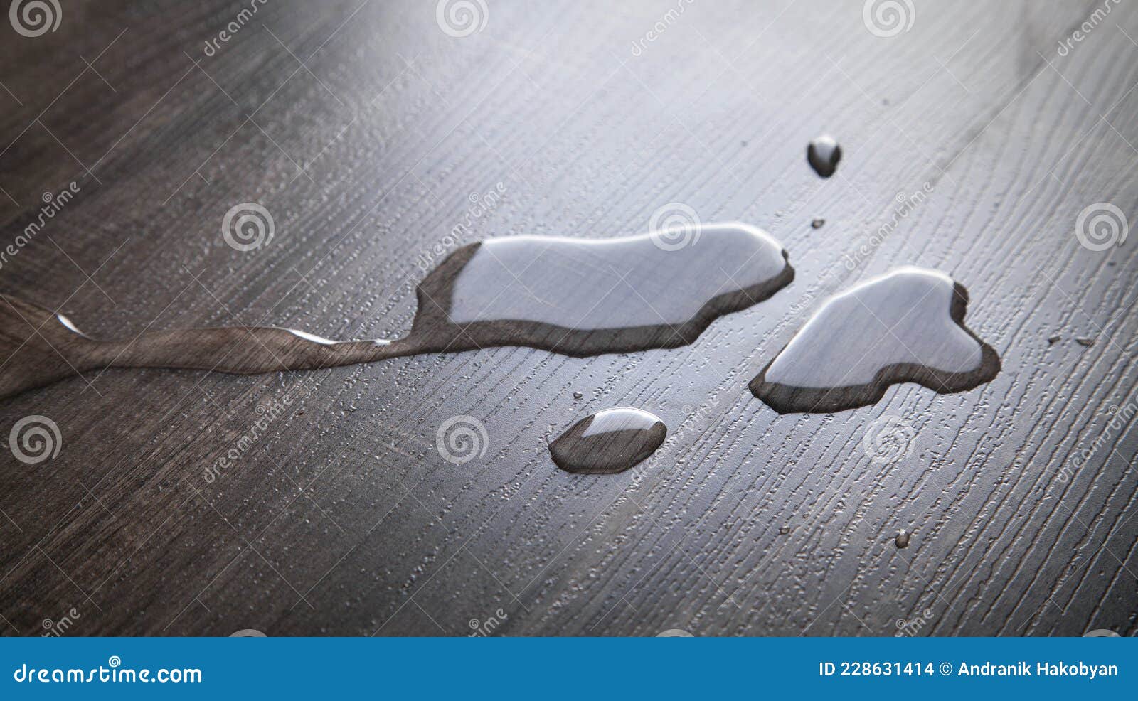 Drops of Water on Laminate Floor Stock Photo - Image of raindrop, plank ...