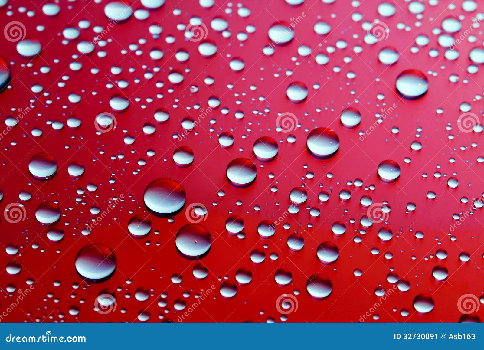 Red Water Droplets Texture
