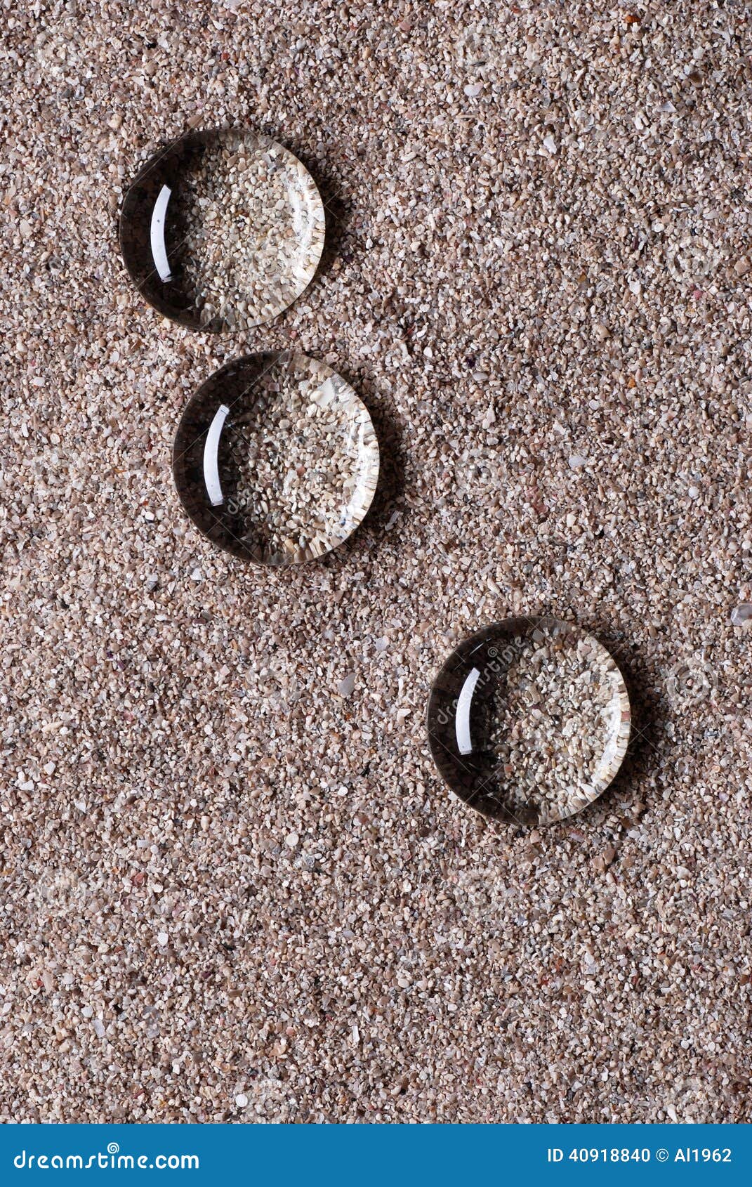 Drops of water on the sand stock photo. Image of ocean - 40918840