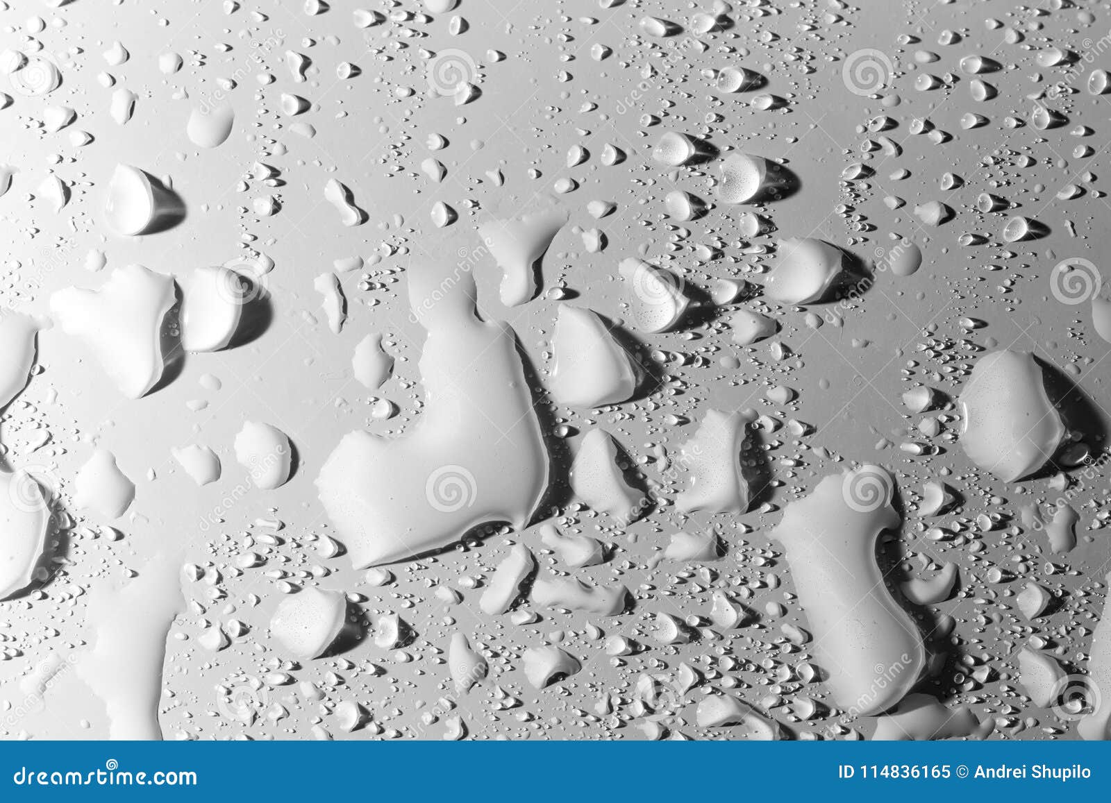 Drops of Water with Shadow on White Background Stock Image - Image of ...