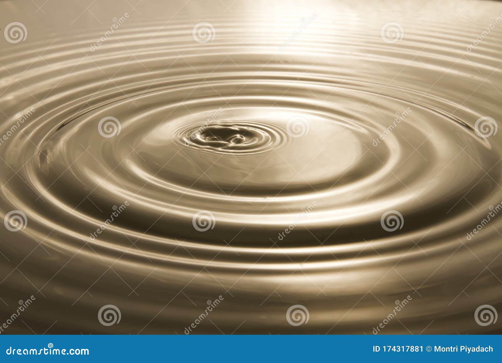 Drops of Water on the Surface of the Water Spreading and Forming Waves ...