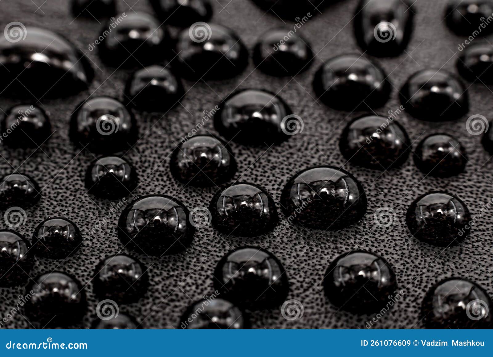 Drops of Water on Textiles. Waterproof Fabric with Drops on the Surface ...