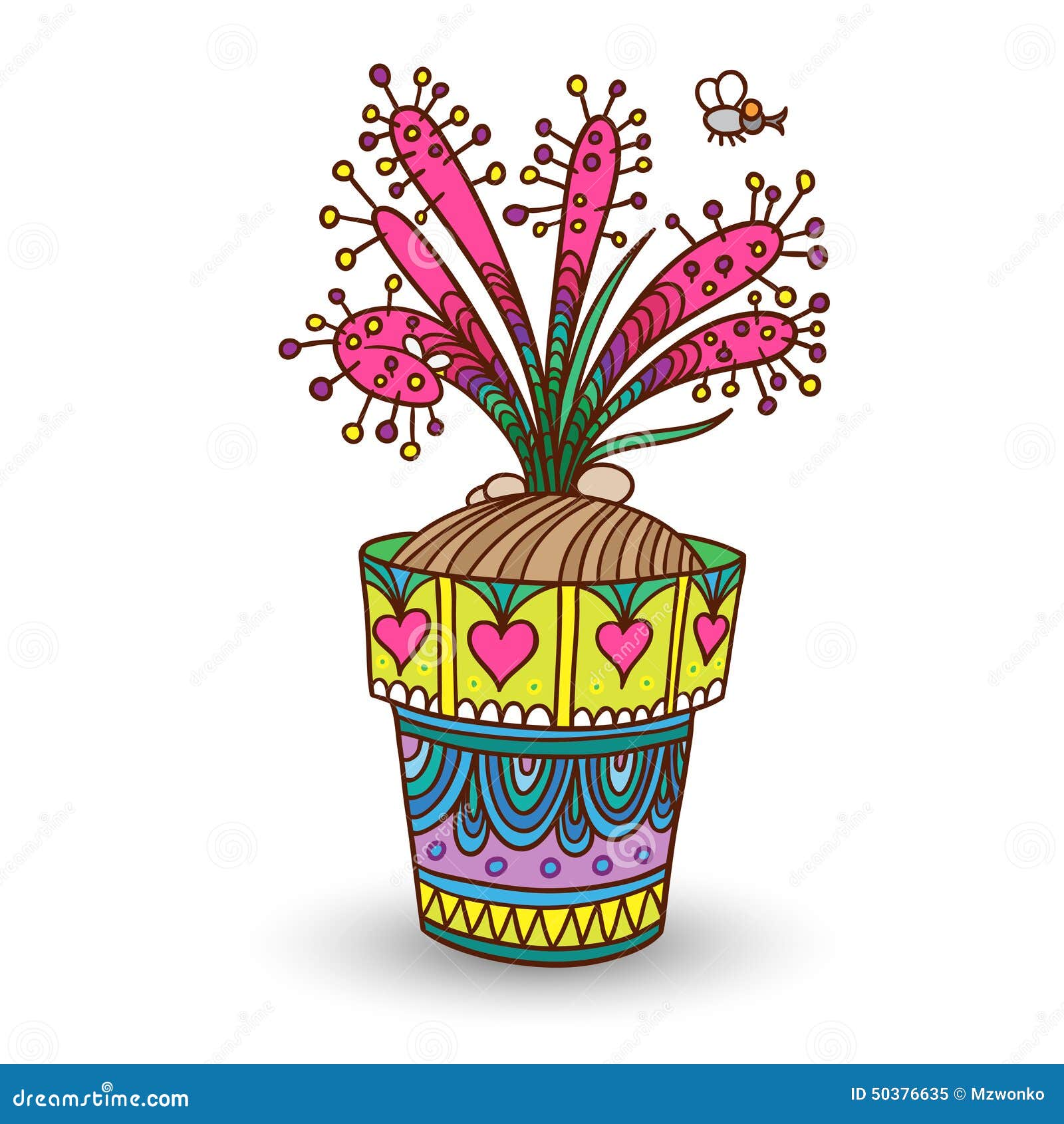Drosera stock illustration. Illustration of environmental - 50376635