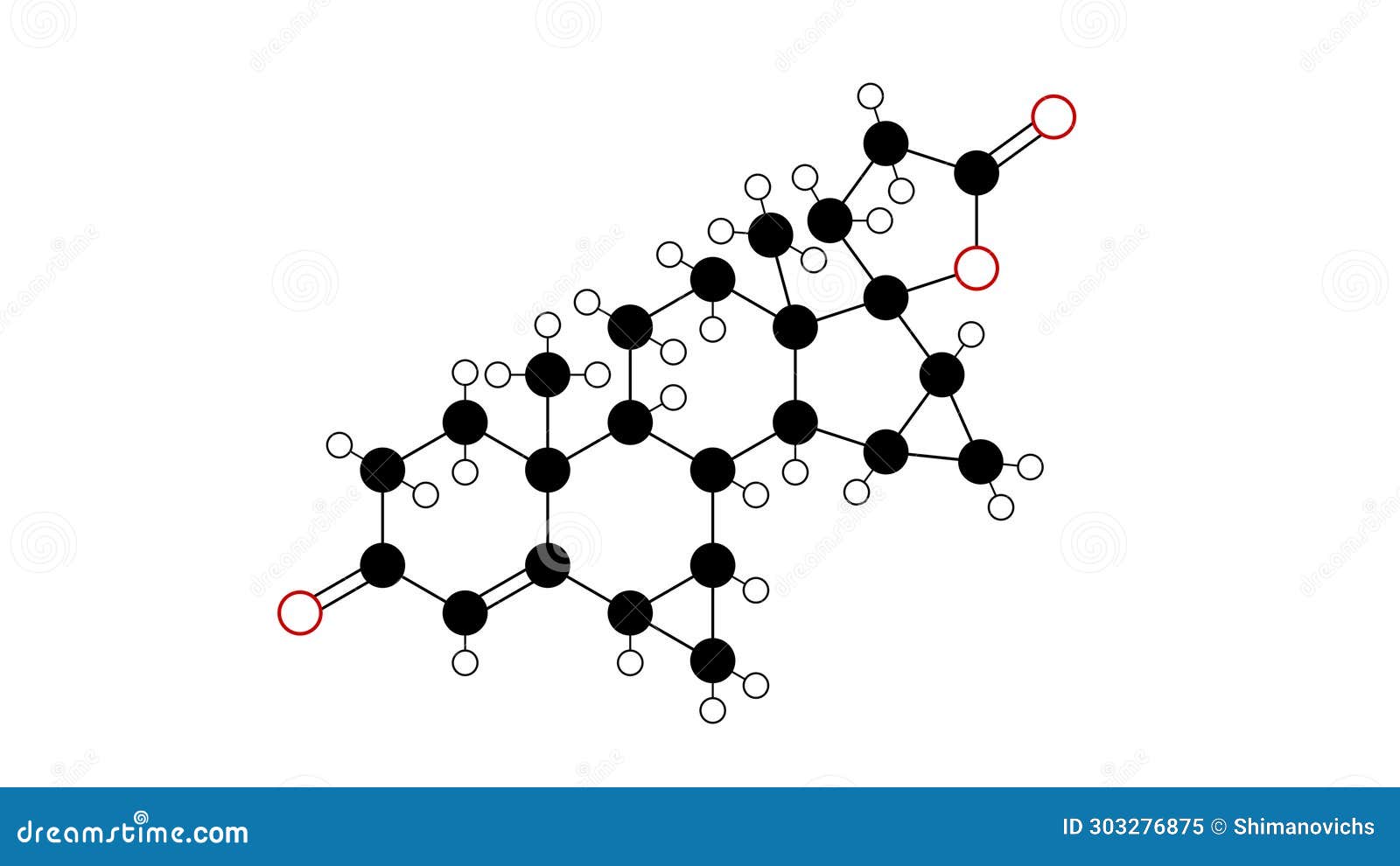 Drospirenone Contraceptive Drug Molecule. Progestin Used In Birth ...