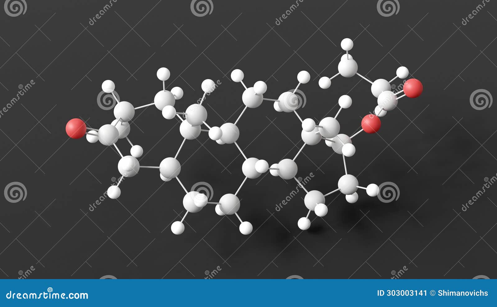 Drostanolone Propionate Molecular Structure, Anabolic Steroid, Ball and ...
