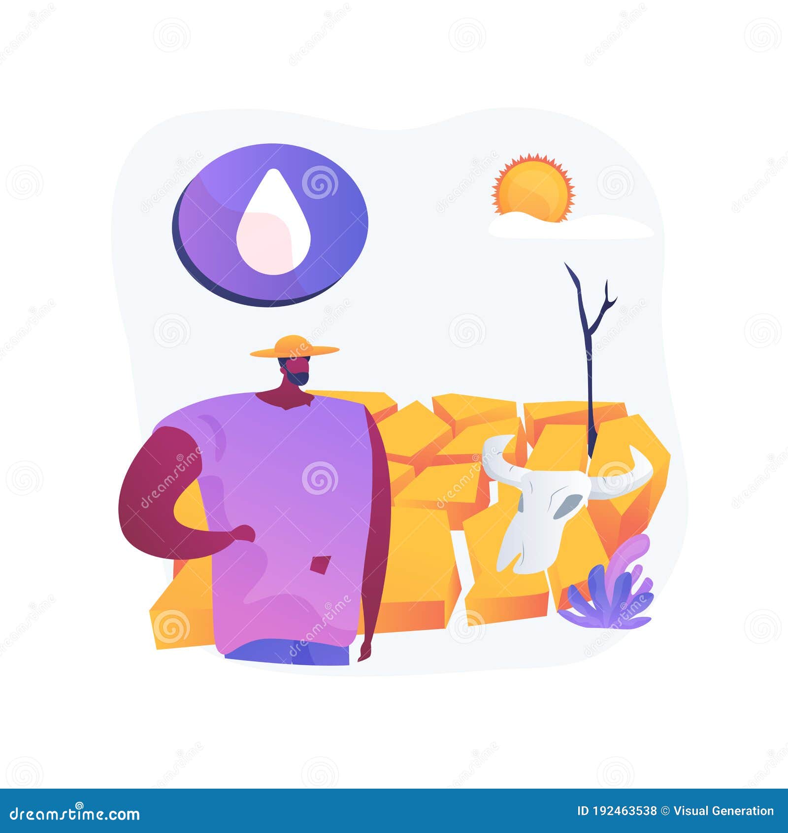 Drought Abstract Concept Vector Illustration. Stock Vector ...