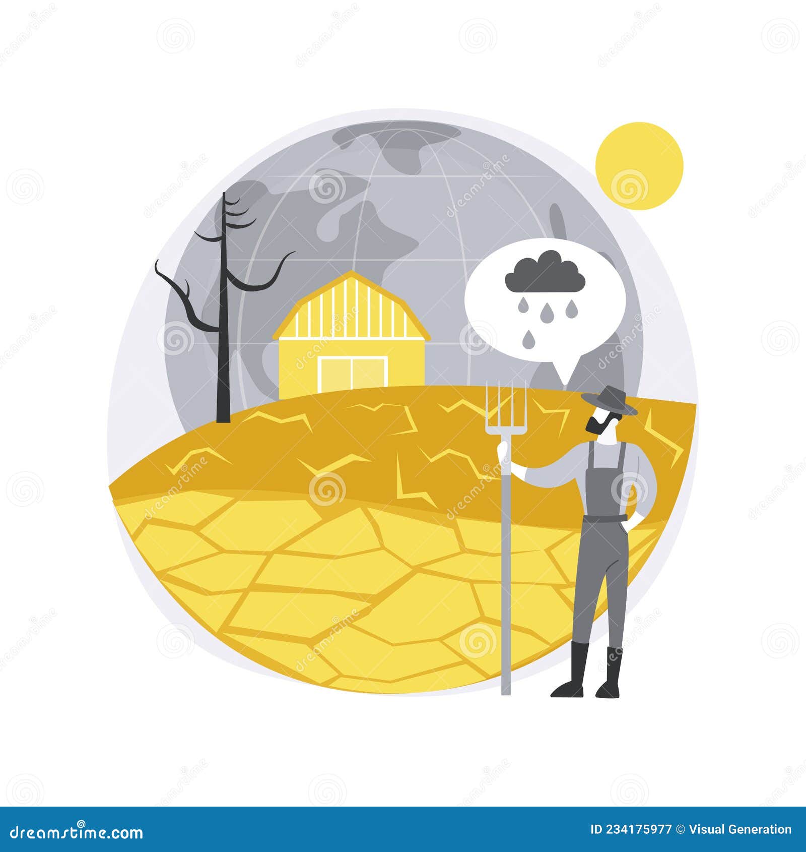 Drought Abstract Concept Vector Illustration. Stock Vector ...