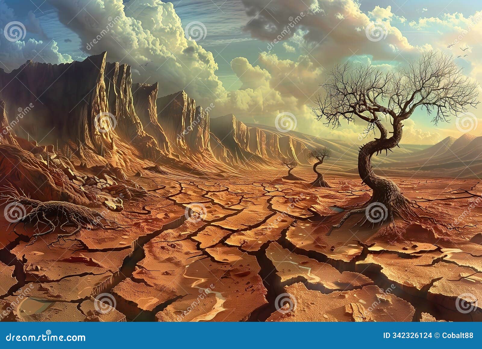 Drought Disaster, Desertification of the Land and Climate Change, Lack ...