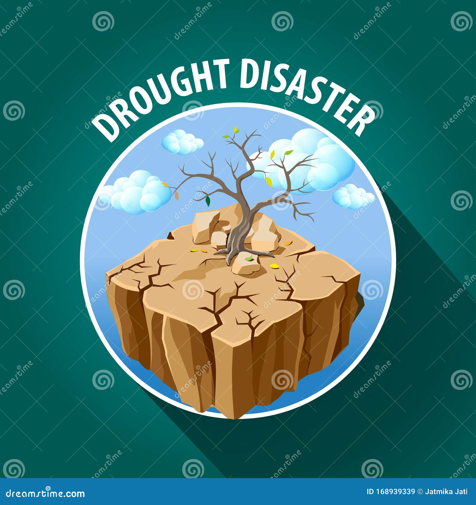 Drought disaster symbol stock vector. Illustration of dried - 168939339