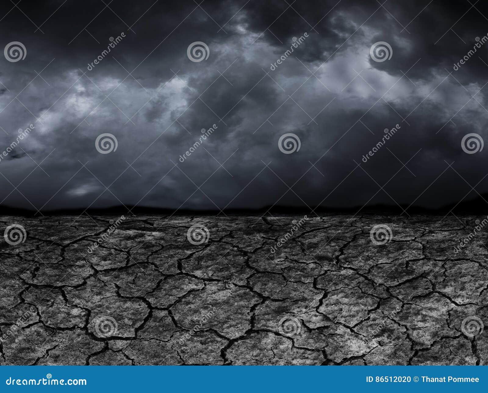Drought on Earth in the Future. Stock Photo - Image of black, dead ...