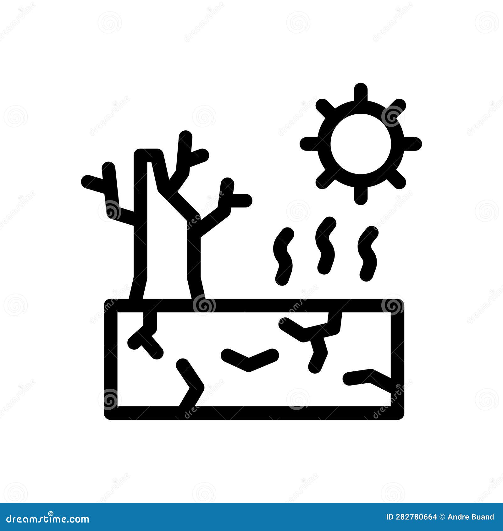 Drought Icon Illustration Vector Graphic Stock Vector - Illustration of ...
