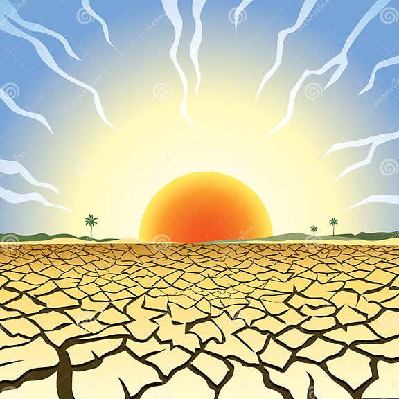 Drought illustration stock illustration. Illustration of nature - 26506489