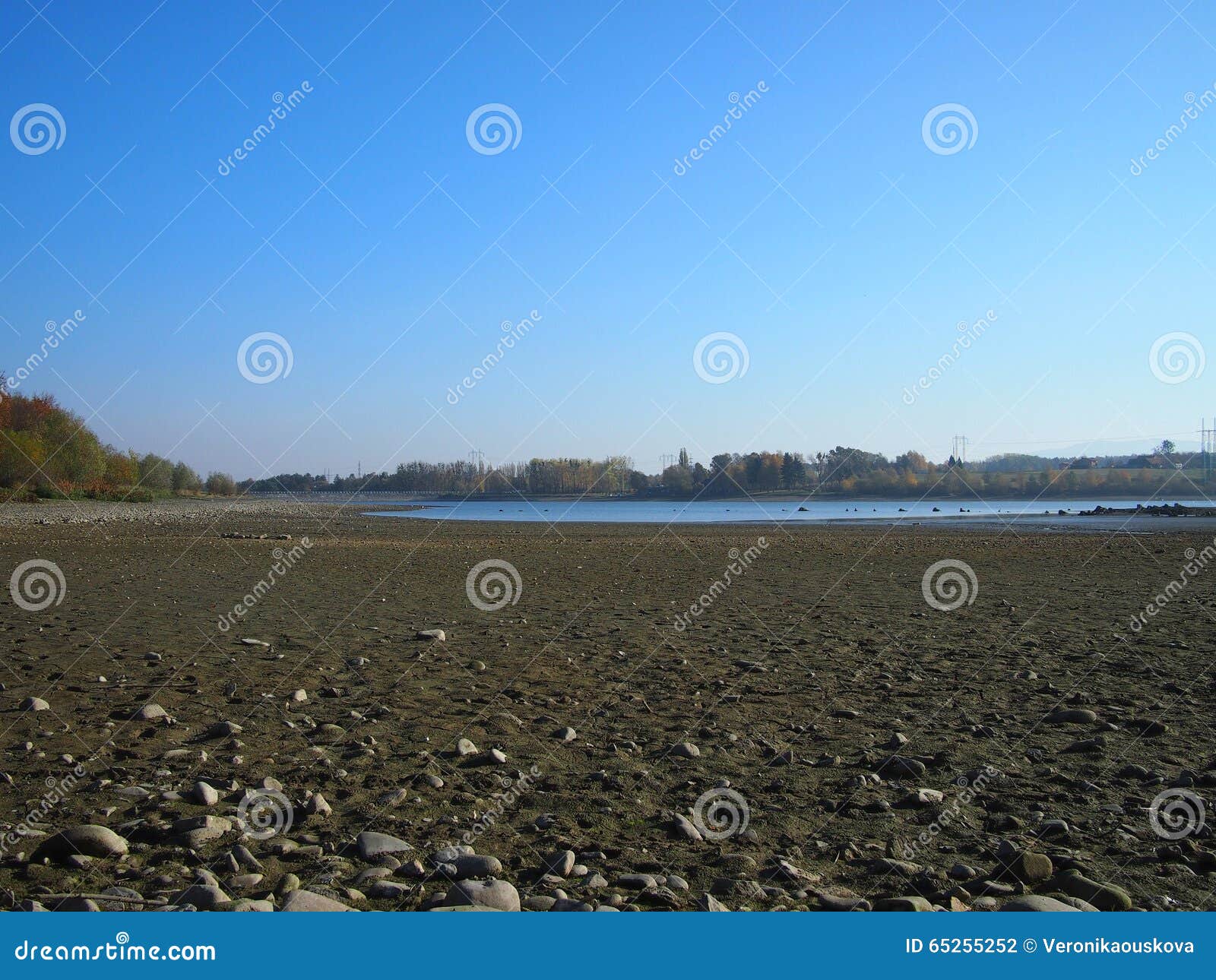 Drought - Nearly Empty Lake Stock Photo - Image of resource, color ...