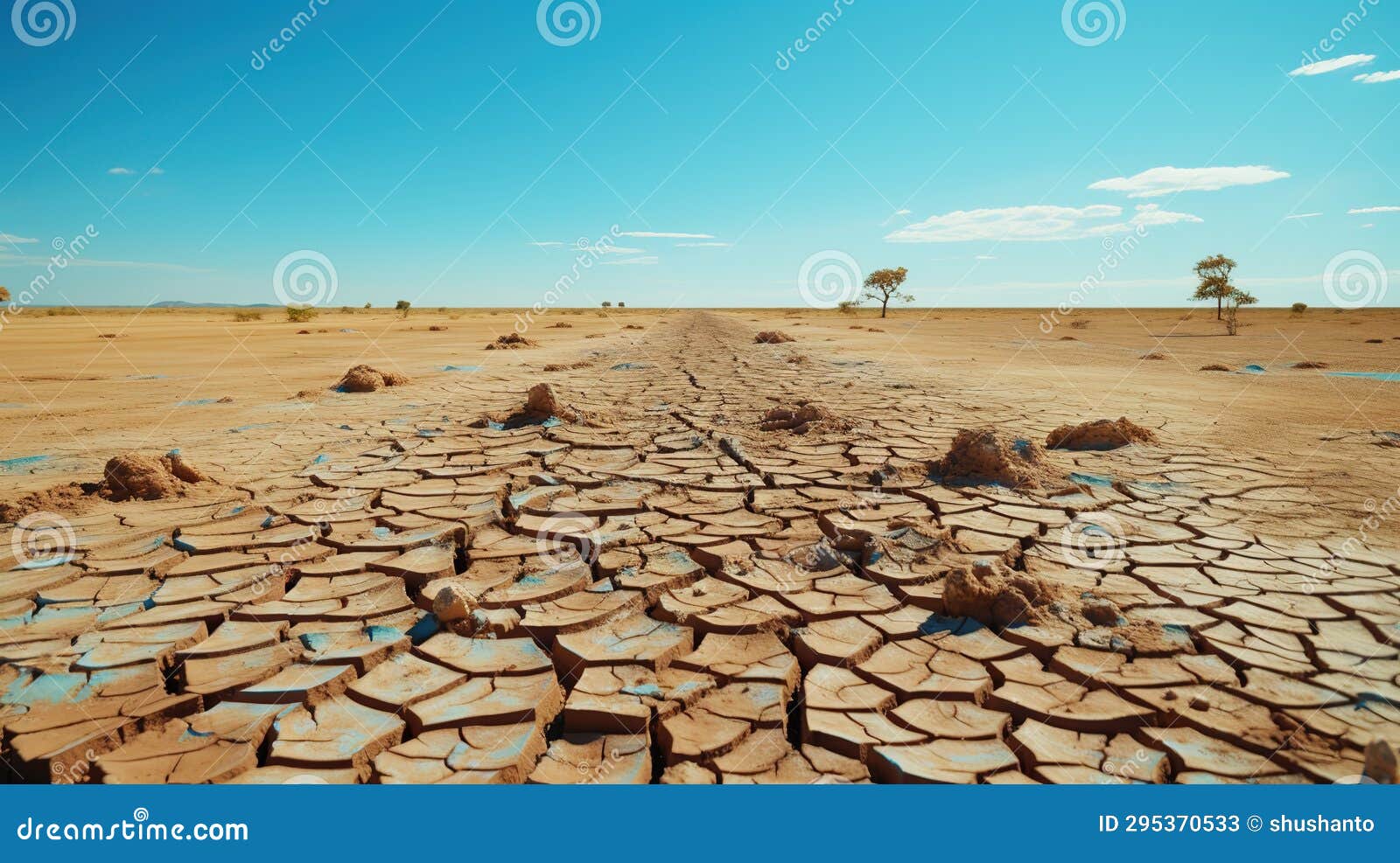 A drought-stricken field stock illustration. Illustration of drought ...