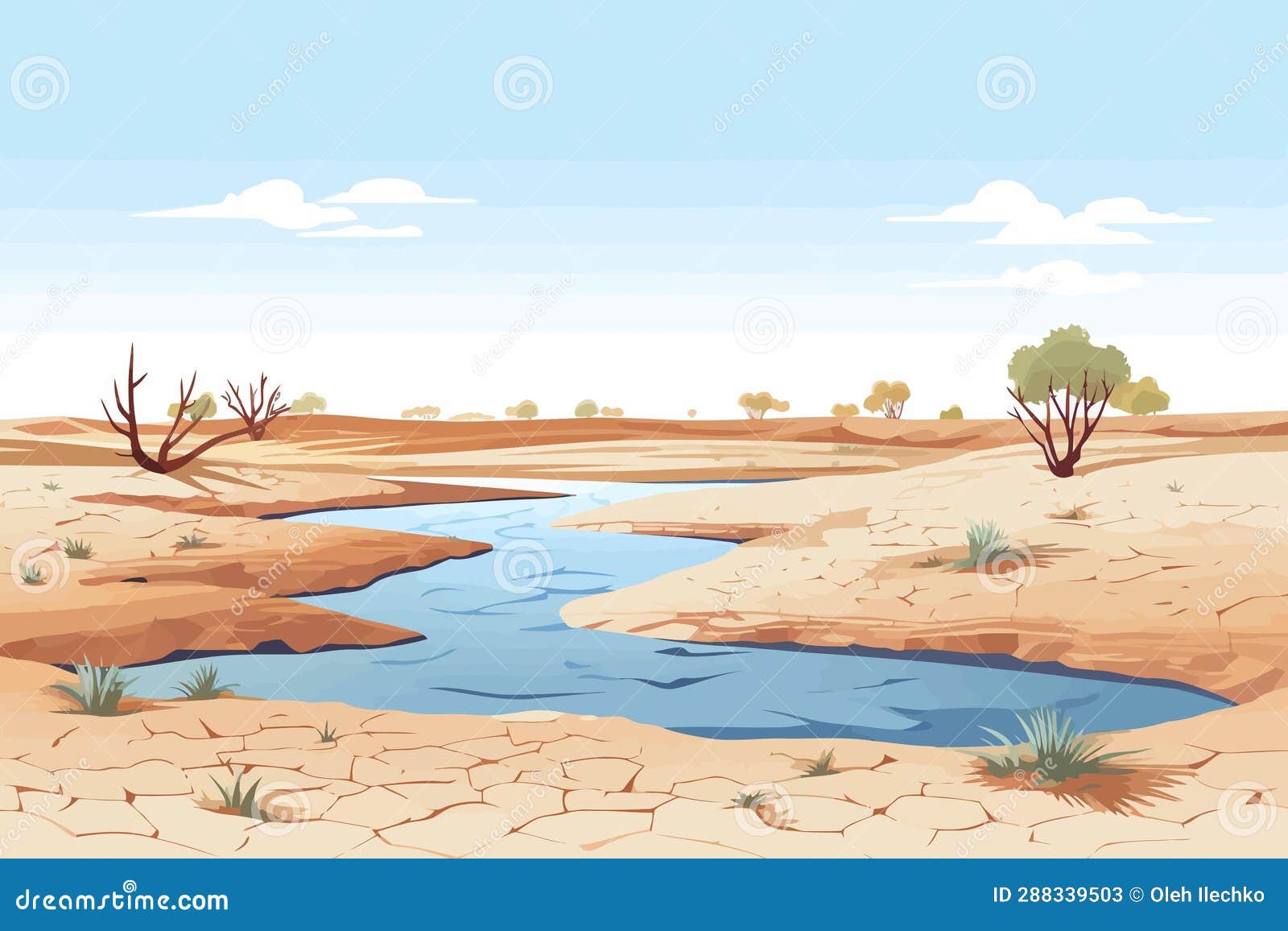 Drought Vector Flat Minimalistic Isolated Illustration Stock Vector ...