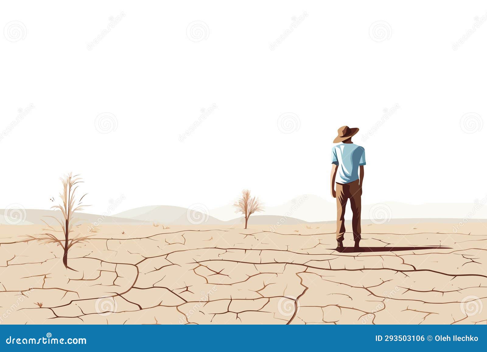 Drought Vector Flat Minimalistic Isolated Illustration Stock Vector ...