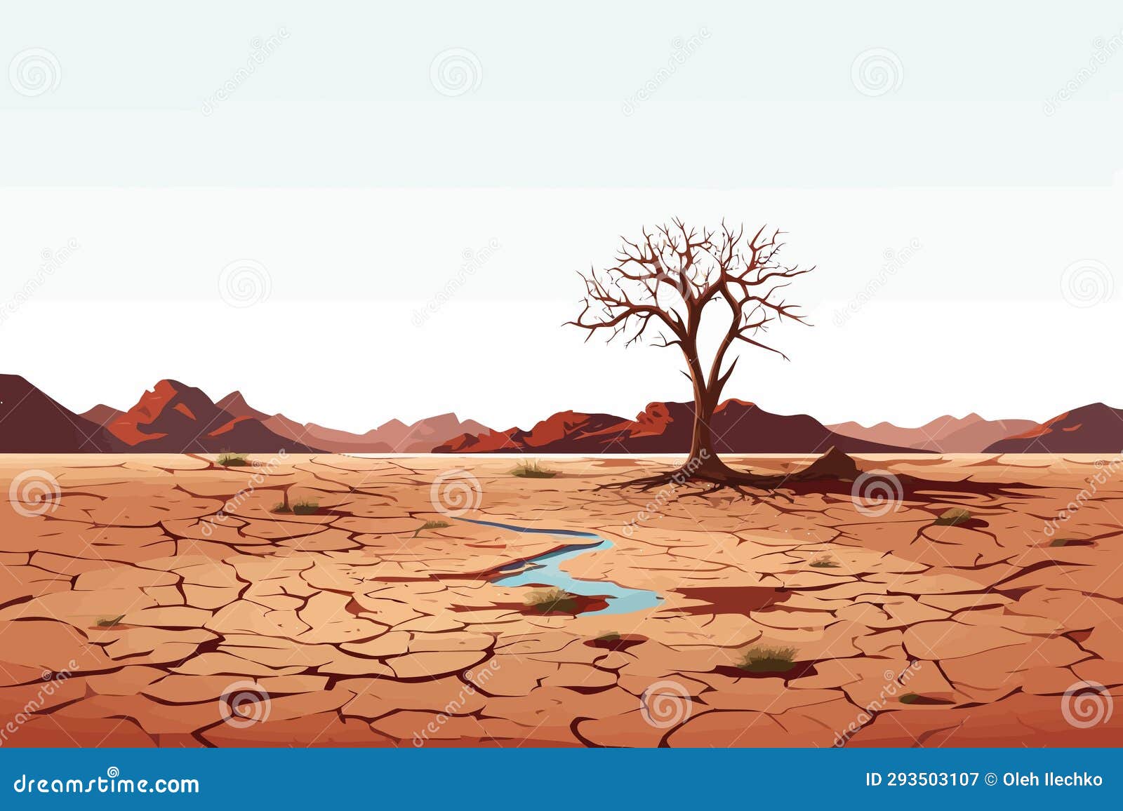 Drought Vector Flat Minimalistic Isolated Illustration Stock Vector ...