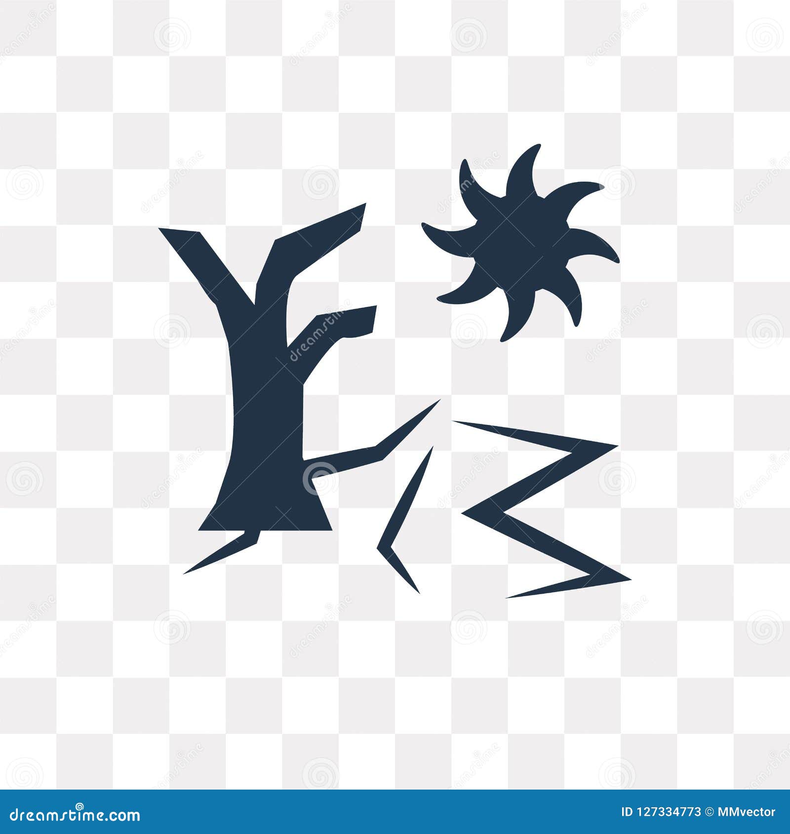 Drought Vector Icon Isolated on Transparent Background, Drought Stock ...