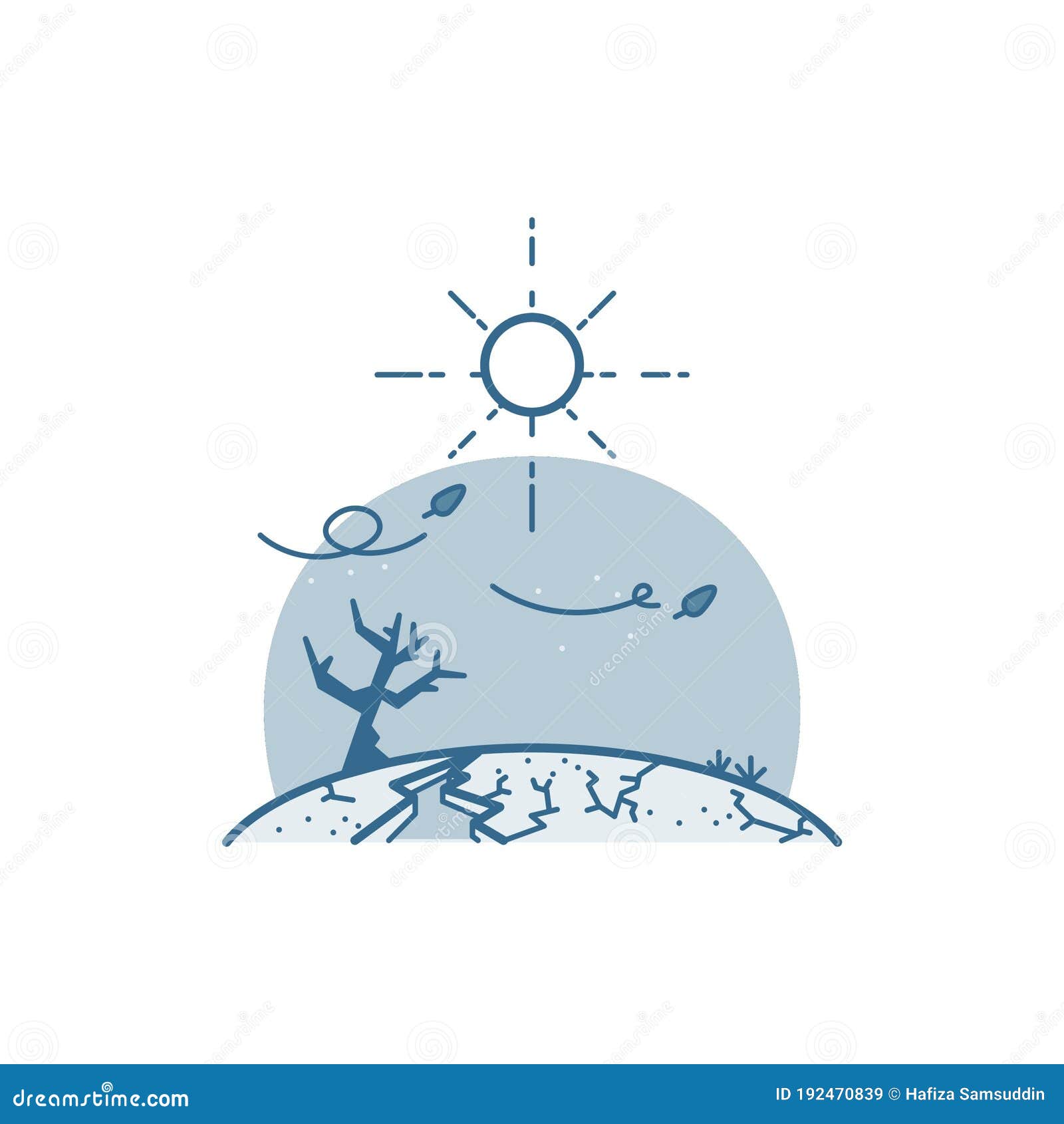 Drought. Vector Illustration Decorative Design Stock Vector ...