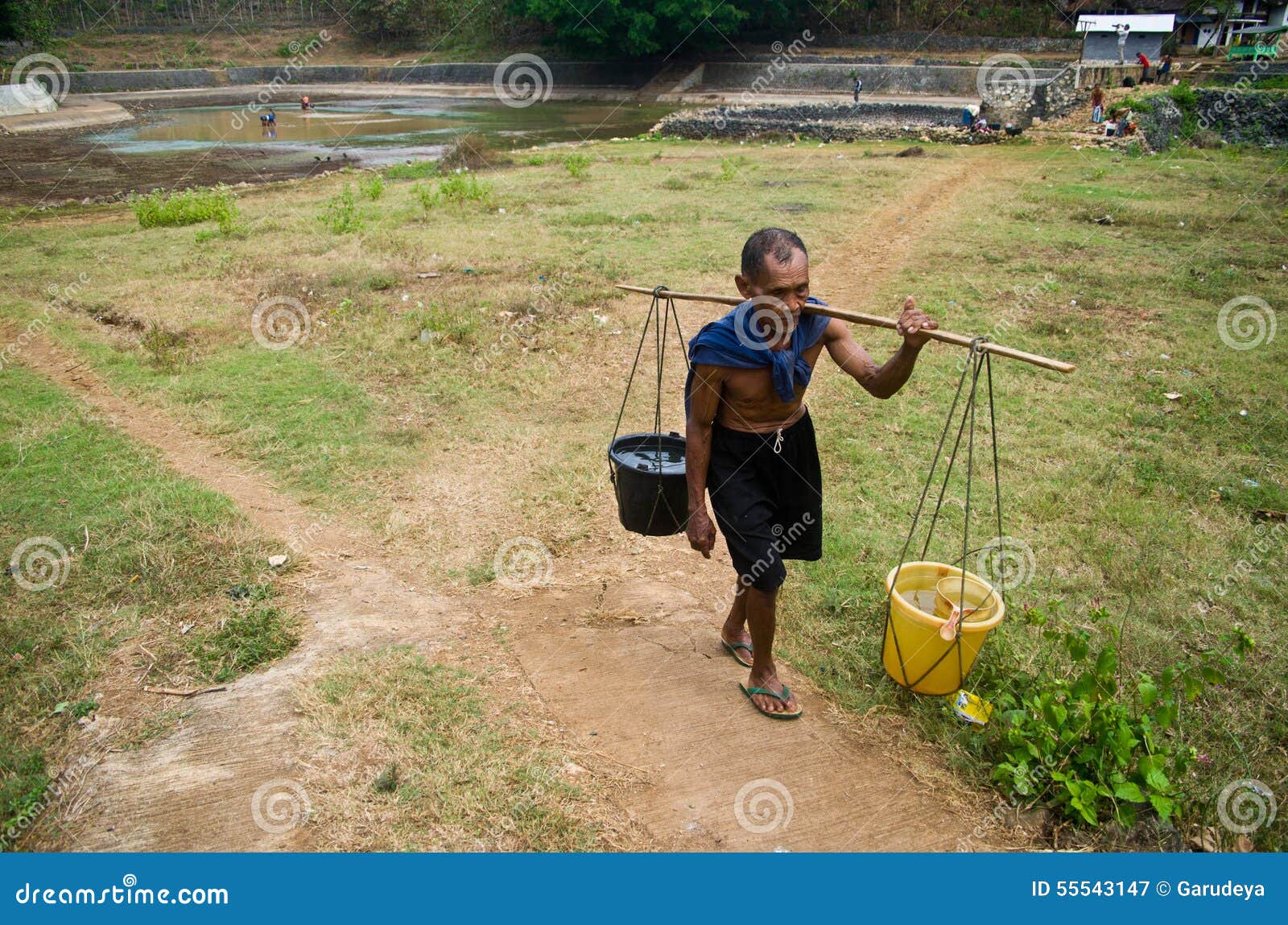 DROUGHT editorial photography. Image of drought, villagers - 55543147