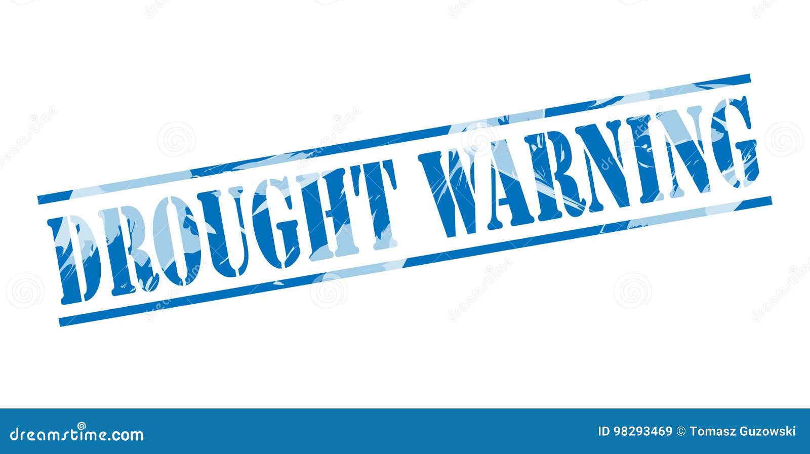 Drought warning blue stamp stock illustration. Illustration of ...