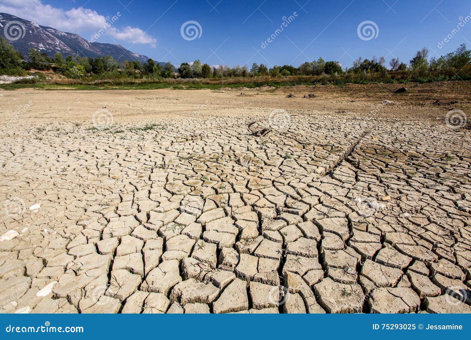 Droughted lake Vogrscek stock image. Image of environment - 75293025