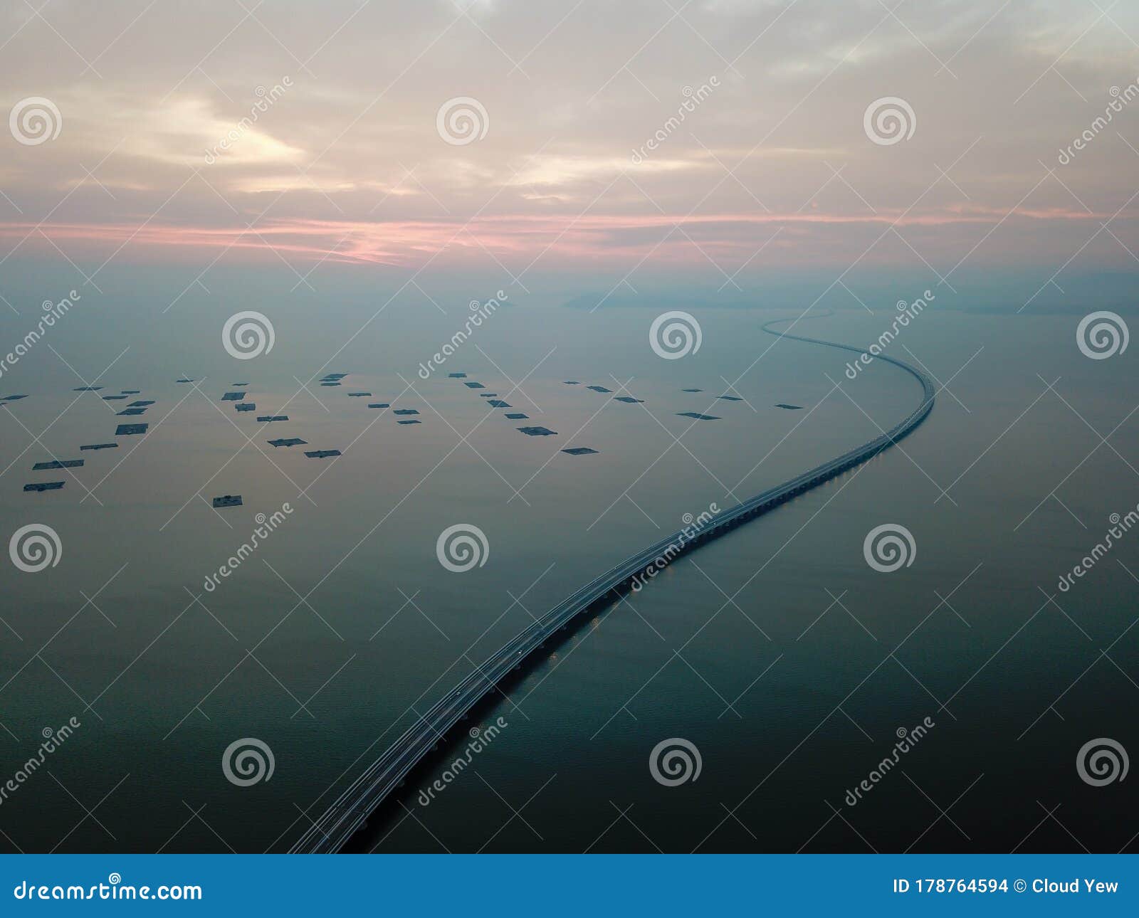 Drove View Curve of Penang Second Link Stock Photo - Image of coast ...