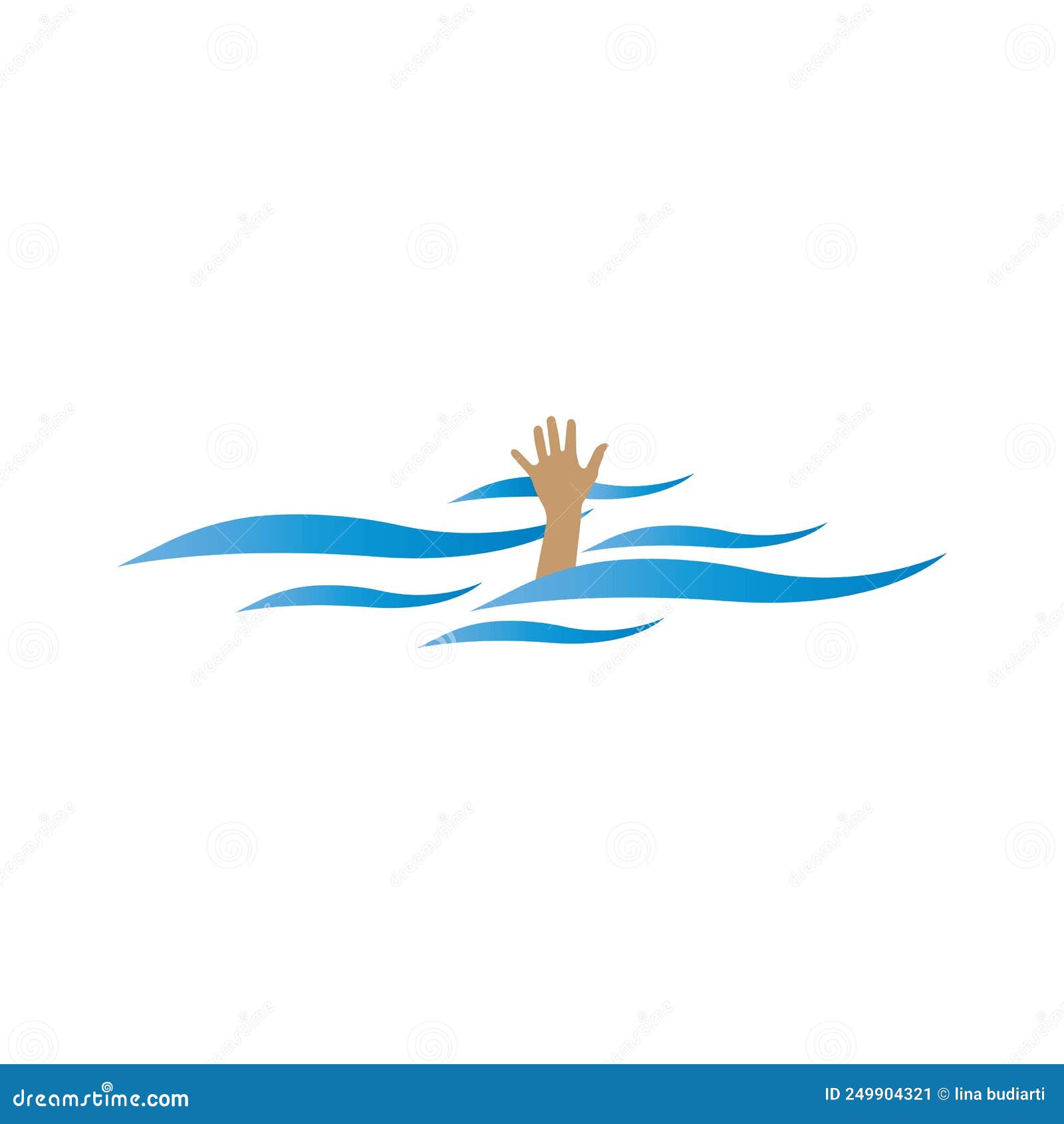 Drown icon stock vector. Illustration of sign, element - 249904321