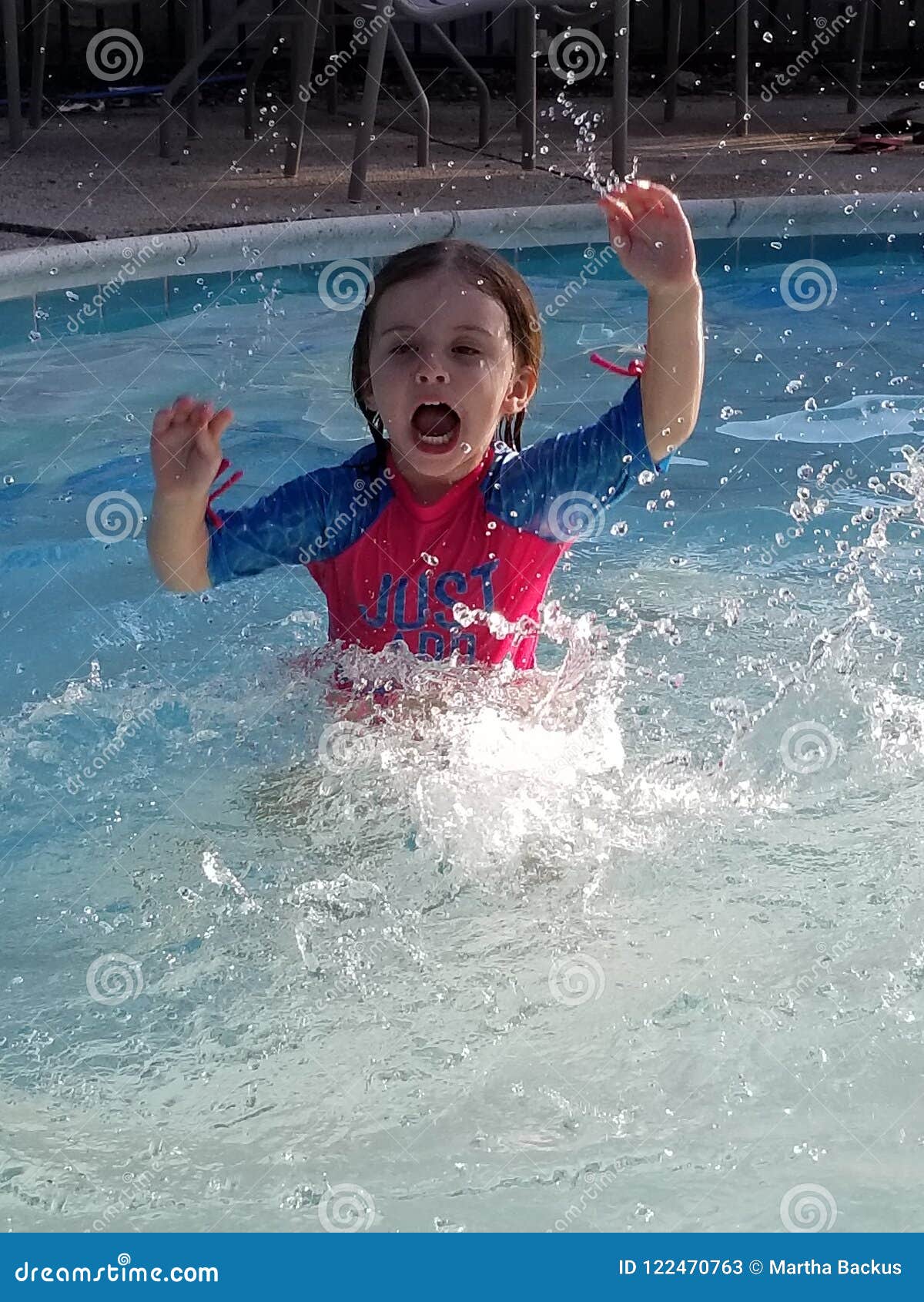 Child`s Drowning In Swimming Pool Stock Photography | CartoonDealer.com ...