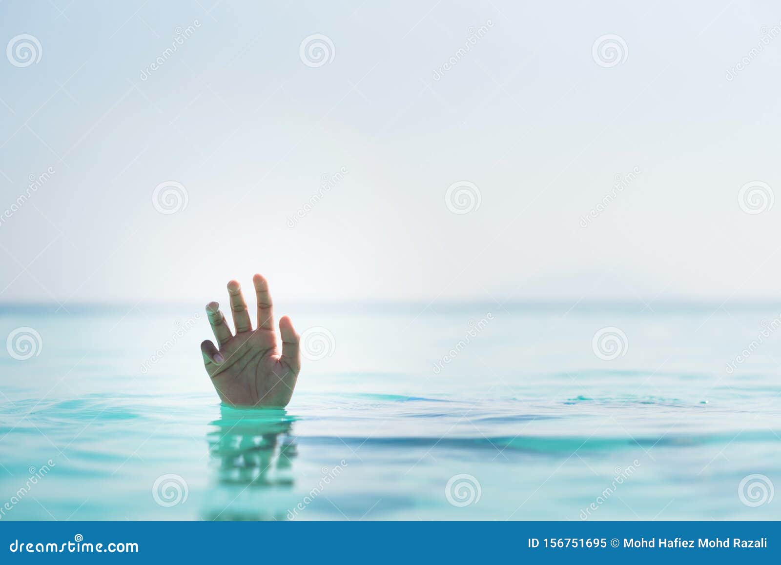 Drowning Person Hand Asking for Help in the Water Stock Image - Image ...