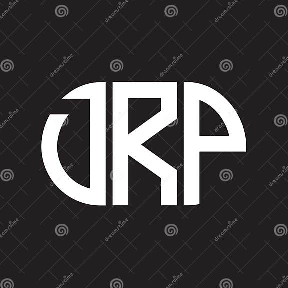 DRP Letter Logo Design on Black Background. DRP Creative Initials ...