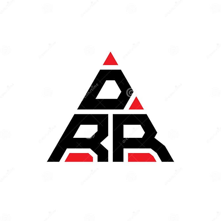 DRR Triangle Letter Logo Design with Triangle Shape. DRR Triangle Logo ...