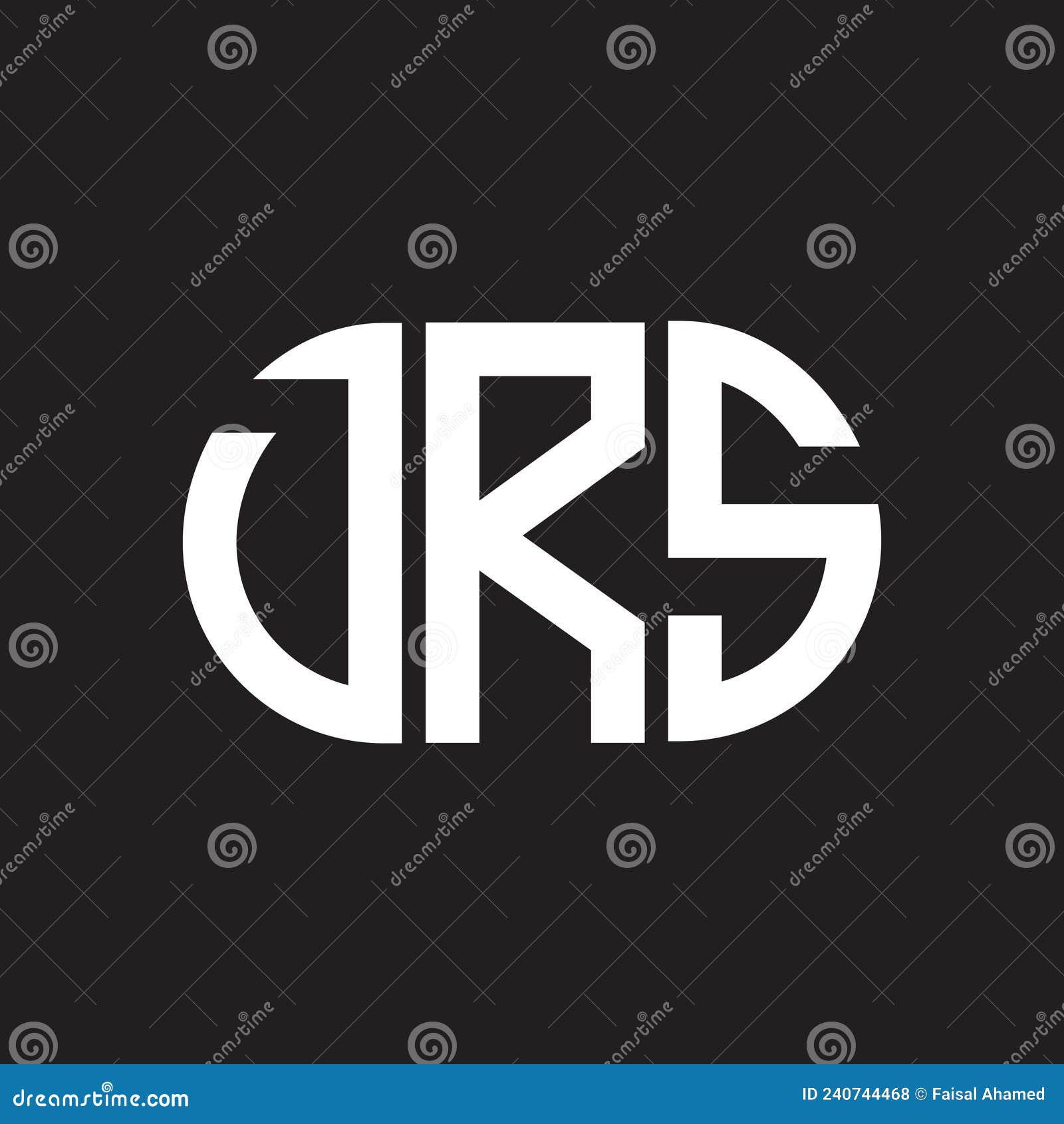 DRS Letter Logo Design On Black Background. DRS Creative Initials ...