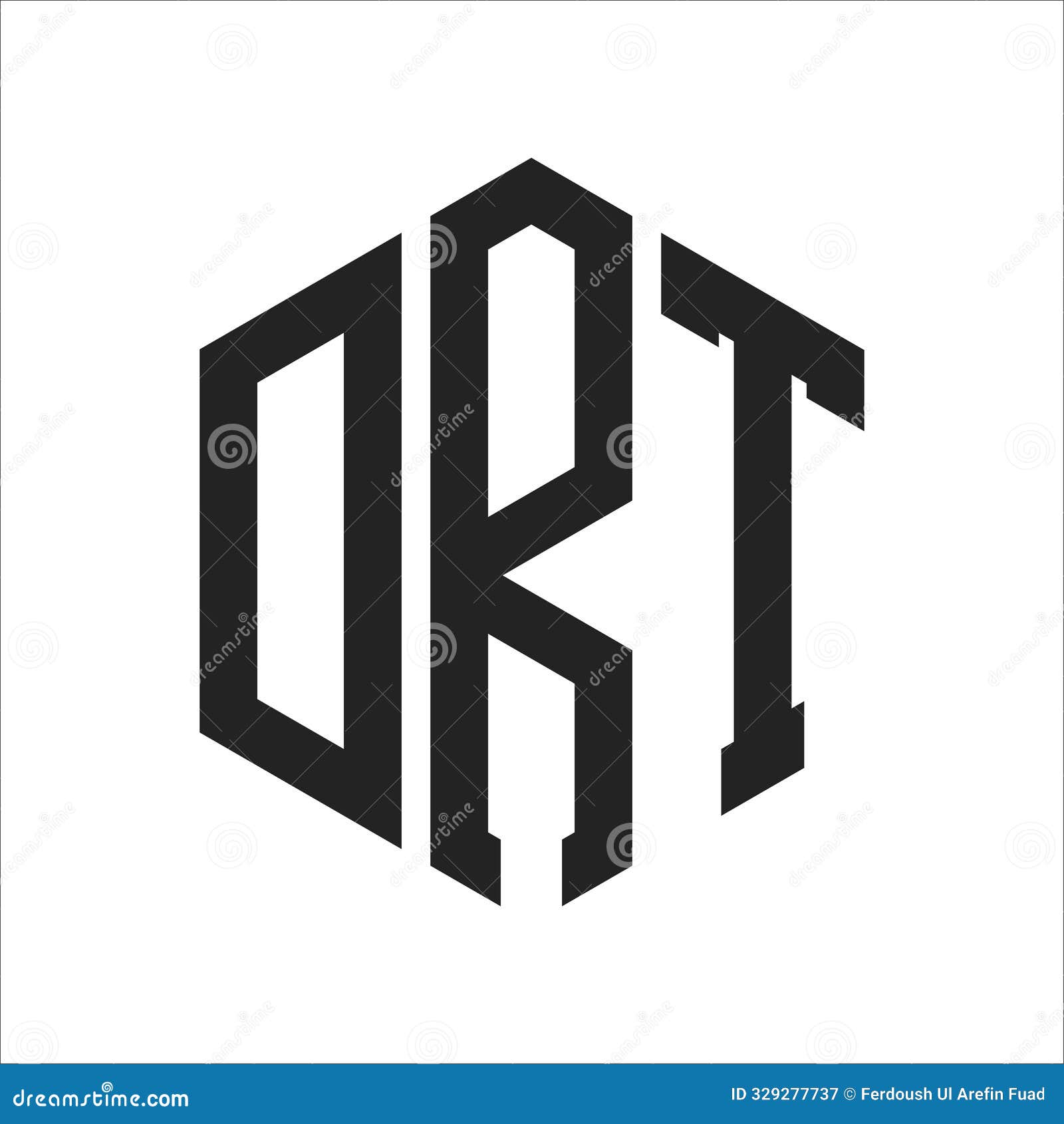 DRT Logo Design. Initial Letter DRT Monogram Logo Using Hexagon Shape ...